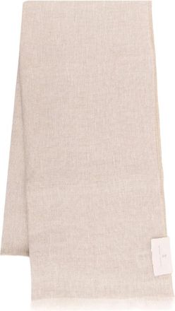 Brunello Cucinelli Femme, Accessoires, Beige, Taille: ONE Size Sparkling Linen Scarf