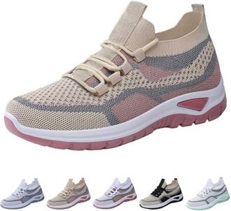 Generic Baskets pour femme avec lacets Arch Support Chaussures de course Chaussures de sport respirantes confortables et l&eacute;g&egrave;res Chaussures de marche pour la 