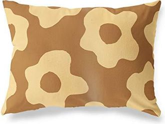 Bonamaison Le Jardin du Lin Kissenbezug Zierkissenbezug Brauntöne Kissenbezug, Für Bett, Auto, Sofa, Haus, Wohnzimmer, Schlafzimmer, Dekoration, 45x60 Cm - Entwo