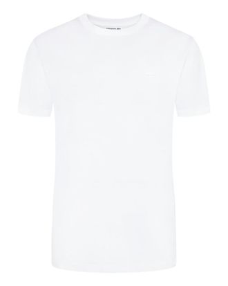 Lacoste Jersey-T-Shirt mit Tenniscourt-Print auf R&uuml;ckenseite in