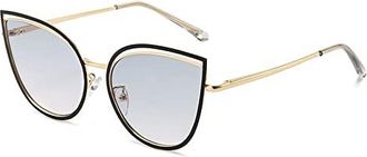 Generic Lunettes de soleil décoratives tendance oeil de chat en métal pour hommes et femmes (couleur : D, taille : 1) 2026