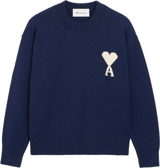 Ami Pull Col Rond - Bleu