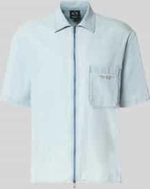 A|X Armani Exchange Regular Fit Jeanshemd aus reiner Baumwolle Modell CAMICIA