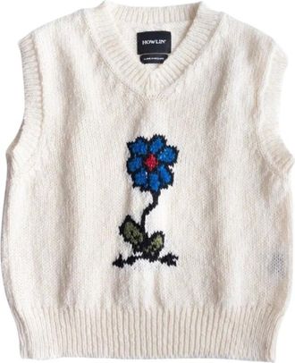 Howlin Femme, Pulls, Blanc, Taille: 38 FR Flower Sleepover Slipover