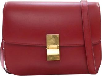 Celine sac à bandoulière Classic Box médium (2016) - Rouge