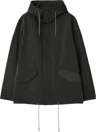 Burberry Homme, Vestes, Vert, Taille: M Veste Parka Utilitaire &agrave; Capuche