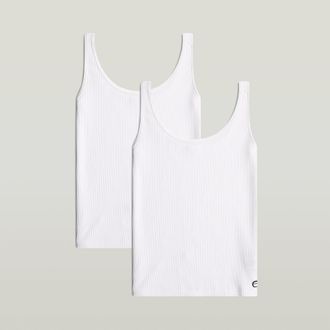 G-Star Rib Vest 2er-Pack - Wei&szlig; - Damen