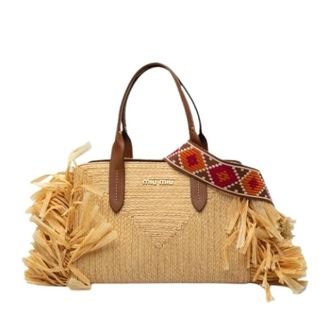 Miu Miu Sac seau en raphia Pre-owned - Femme - Pre-owned - Beige - Taille: ONE Size