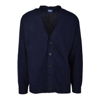 Drumohr Woll-Strickjacke - - Knitwear - Herren - Blau - 4XL