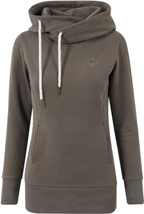 Urban Classics Sweat &agrave; Capuche Long avec Logo pour Femme Shirt, Vert (Olive 176), XS
