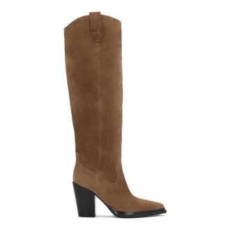 Kazar Cowboystiefel mit abgerundetem Schaft - - Shoes - Damen - Braun - 36 EU