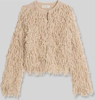Marc O'Polo Strickjacke aus Wolle Alpaka mit Fransen