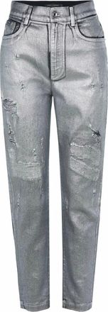 Dolce & Gabbana Slim-Fit-Jeans - - Jeans - Damen - Grau - 2XS