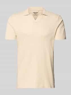 Blend Regular Fit Polo-Shirt mit Strukturmuster Modell Heskild