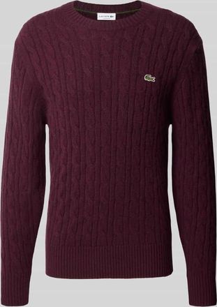 Lacoste Regular Fit Pullover aus reiner Wolle