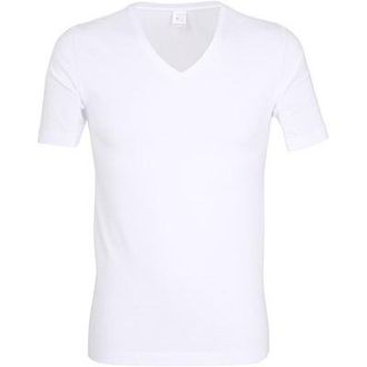 Bugatti Herren T-Shirt weiß Baumwolle & Mix unifarben