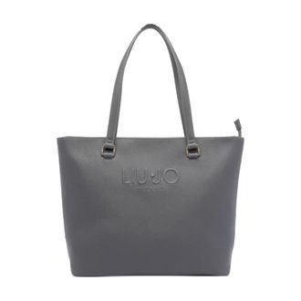 Liu Jo Femme, Sacs, Gris, Taille: ONE Size Sac fourre-tout avec logo en relief