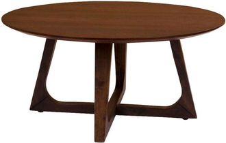 M&S Collection M&s - Table basse en bois ø75cm - Bois foncé - hellerup