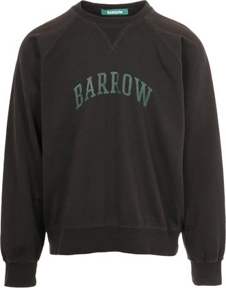 Barrow Barrow, Homme, Sweatshirts et sweats à capuche, Gris, Taille: M Pull col rond pailleté en gris