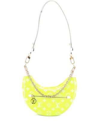 Louis Vuitton Loop Handbag LV Match Monogram Jacquard Velvet hobo bag - Gr&uuml;n