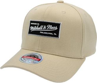 Mitchell & Ness Casquette de baseball classique avec logo en caoutchouc rouge, kaki, taille unique