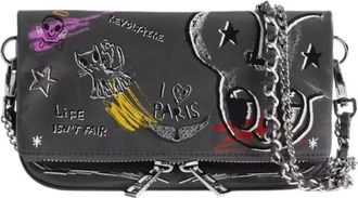 Zadig&Voltaire Femme, Sacs, Gris, Taille: ONE Size Rock Nano Humberto Clutch