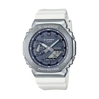 Casio Homme, Accessoires, Blanc, Taille: ONE Size Montre Moderne Analogique/Numérique en Quartz