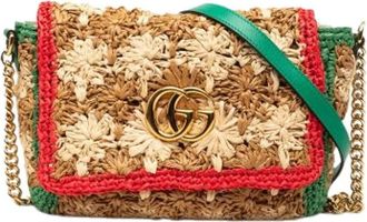 Gucci Sac bandouli&egrave;re en raphia Pre-owned - Femme - Pre-owned - Multicolore - Taille: ONE Size