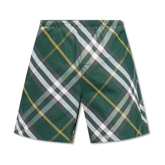 Burberry Check Badeshorts - - Swimwear - Herren - Gr&uuml;n - S