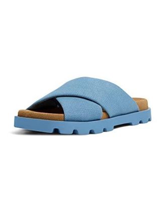 Camper Femme Brutus Sandal K201322 Plates, Bleu Moyen 009, 35 EU