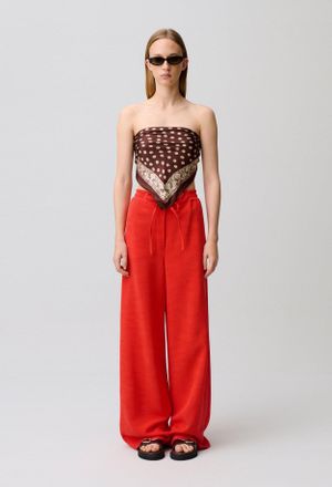 Claudie Pierlot Weite Hose Ficelle