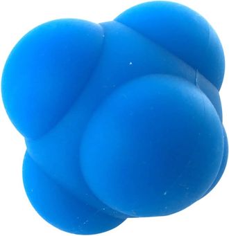 IFUNDOM Sechseckiger Silikon Reaktionsball Sprungball Trainingsball f&uuml;r Agility Hand Augen Koordination Reaktionsgeschwindigkeit Langlebig Blau f&uuml;r Sport Fitn