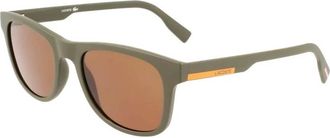 Lacoste unisex, Accessoires, Brun, Taille: ONE Size Lunettes de soleil &agrave; monture inject&eacute;e