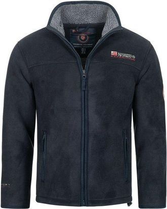 Geographical Norway Fleecejacke Herren Fleece Warm PolarFleece Teddyfell Futter Winter Jacke Outdoor