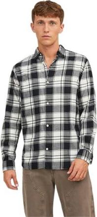 Jack & Jones Bestseller A/S Jorjoshua Check Shirt Ls Chemise de loisirs Homme, Cloud Dancer, M