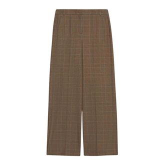 iBlues Karierter Anzug-Hose - - Trousers - Damen - Braun - S