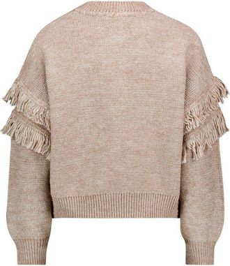 Betty&Co Strickpullover Damen mit Fransen (1-tlg)
