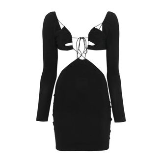 Amazu&igrave;n Schwarzes Kleid mit Ausschnitten - - Dresses - Damen - Schwarzk - ONE SIZE