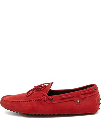 Tod's chaussures de skate en daim - Rouge