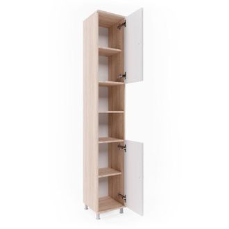 Vicco Meuble de rangement de salle de bain Fynn, Sonoma, 30 x 190 cm