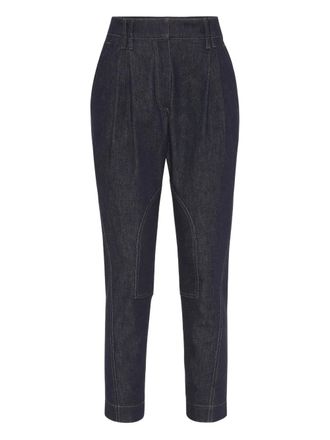 Brunello Cucinelli jean à coupe droite - Bleu