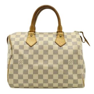 Louis Vuitton Sac &agrave; main Speedy 25 Damier Azur doccasion - Femme - Pre-owned - Beige - Taille: ONE Size