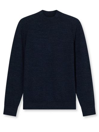 Olymp Rundhalspullover Rundhals in melierter Optik