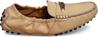 Tod's chain-detail loafers - Nude