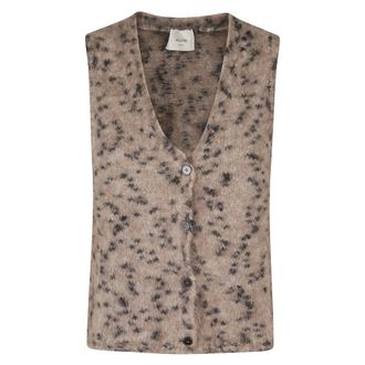 Alysi Femme, Vestes, Brun, Taille: 36 FR Gilet Sprinkle Knit