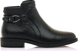 Mariamare Bottines Plates Femme Bottines Plates 63367 Femme | Bottines Plates décontracté | Fermeture avec Fermeture éclair | 55488 | LIVERTY Negro