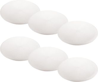 BESPORTBLE 6 St&uuml;ck Runde Gewebte Tischsets aus Strapazierf&auml;higem Kunststoff Hitzebest&auml;ndige Untersetzer Abwaschbare Platzsets f&uuml;r Esstisch Party und Restaurant