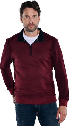 Engbers Herren Herren Sweatshirt mit Troyerkragen, Rot, 37910, Rot in Gr&ouml;&szlig;e 3XL