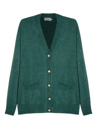 Isolda cardigan à poches boutonnées - Vert