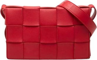 Bottega Veneta Sac bandouli&egrave;re Cassette Pre-owned - Femme - Pre-owned - Rouge - Taille: ONE Size
